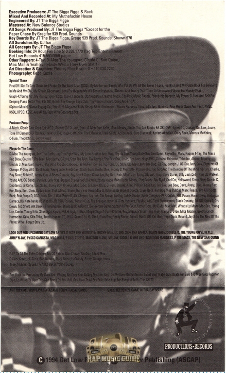 JT the Bigga Figga - Playaz N The Game: 1st Press. Cassette Tape | Rap Music Guide